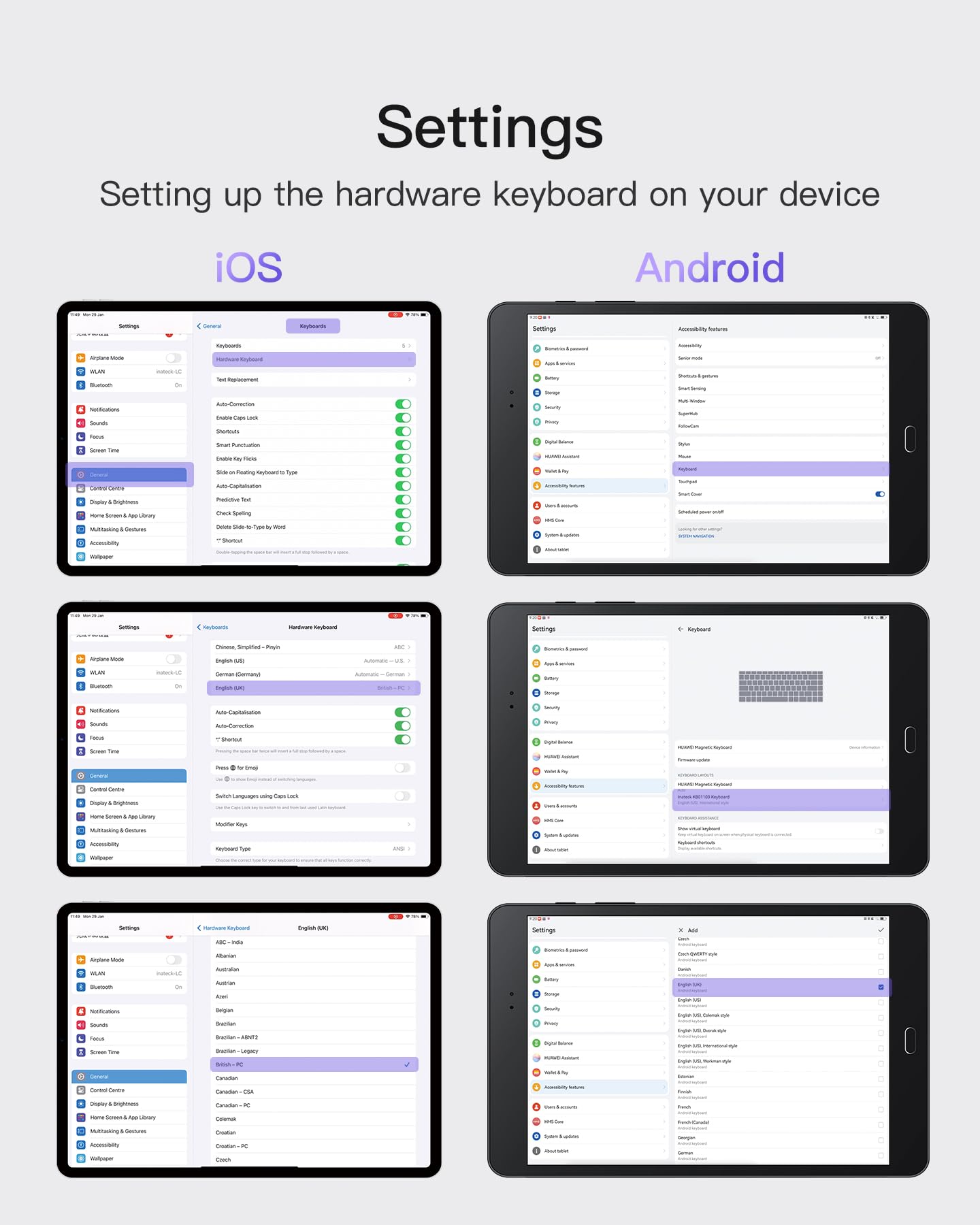 Mua Inateck Bluetooth Keyboard with Touchpad, Ultra-Light&Slim Keyboard ...