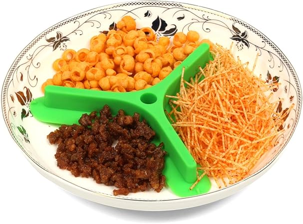 Amazon.com: Ronmilx Triangle Plate Divider Food Separator Portion ...