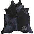 Amazon.com: Sunshine Cowhides Genuine Black Cowhide Rug - Luxurious Cow ...