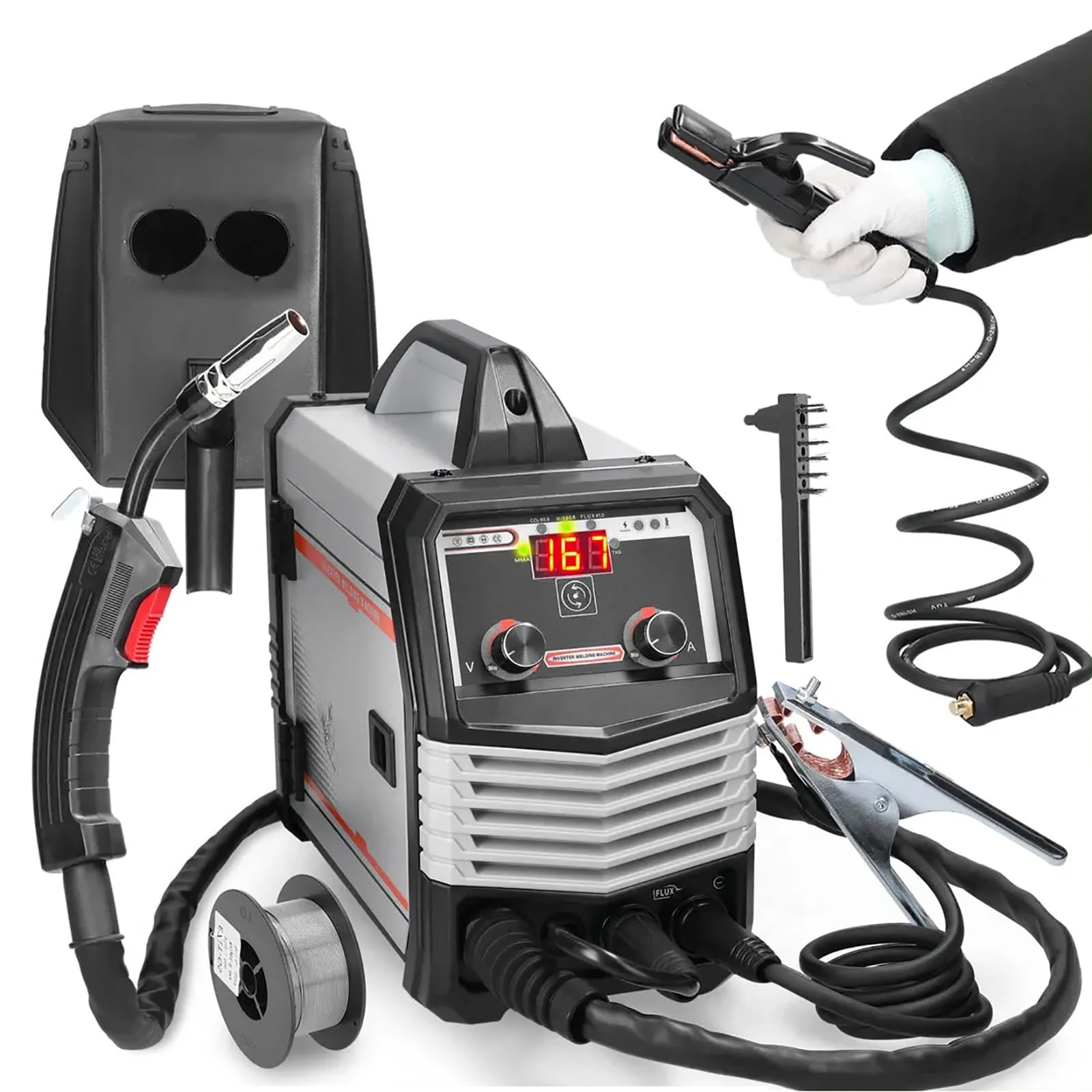 Mua 120A MIG Welder, MMA MAG TIG-160C 4 in 1 Welder Flux Score Welder ...