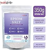 Healthgenie Epsom Salt for Relaxation and Pain Relief - 350 g: Amazon ...