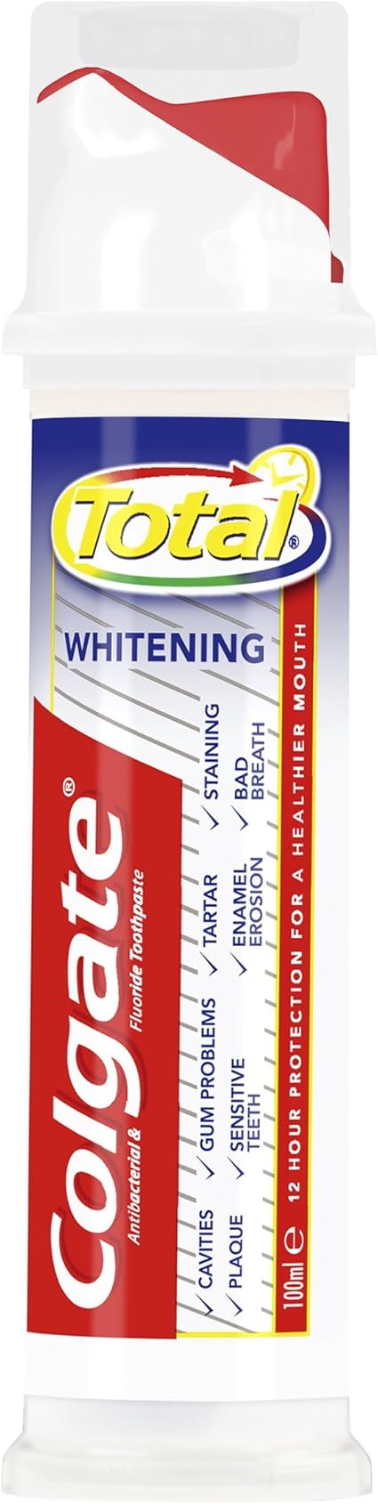 Colgate Total Whitening Toothpaste Pump, 100 ml: Amazon.co.uk: Health ...