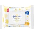 Amazon.com : Johnson's Hand & Face Baby Sanitizing Cleansing Wipes for ...