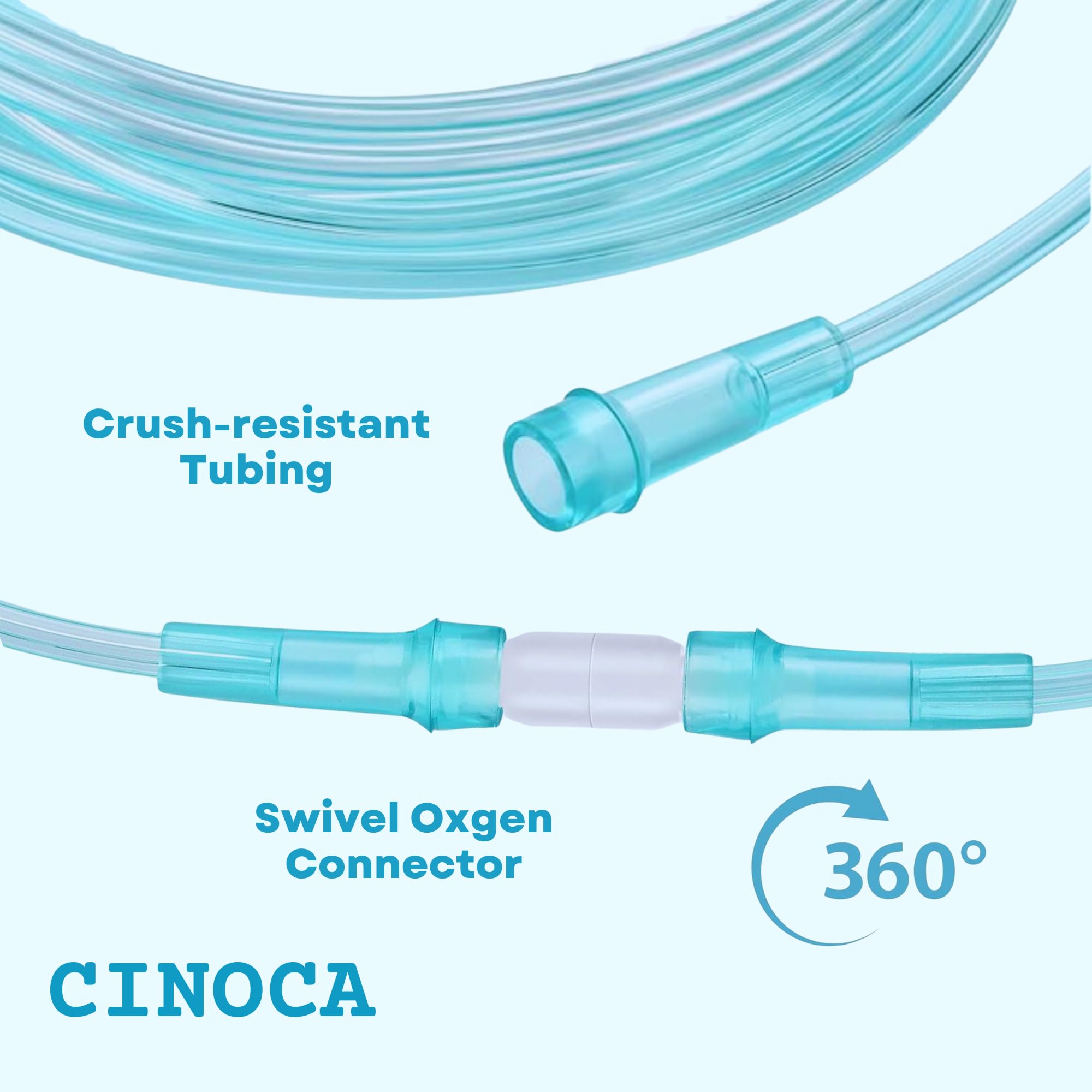 Mua CINOCA 5PCS High Flow, Super Soft 7ft Cannula Nasal Tubing for ...