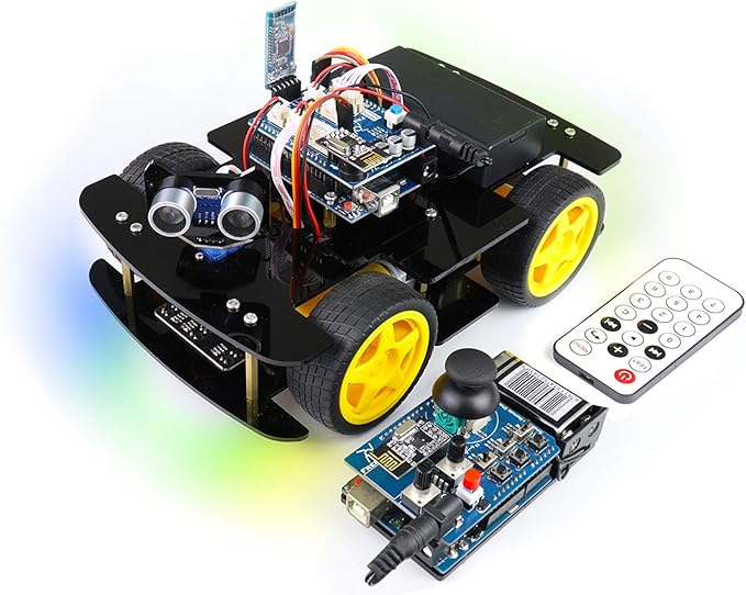 Freenove 4wd Car Kit With Rf Remote Compatible With Arduino Ide Robot Project Line Tracking