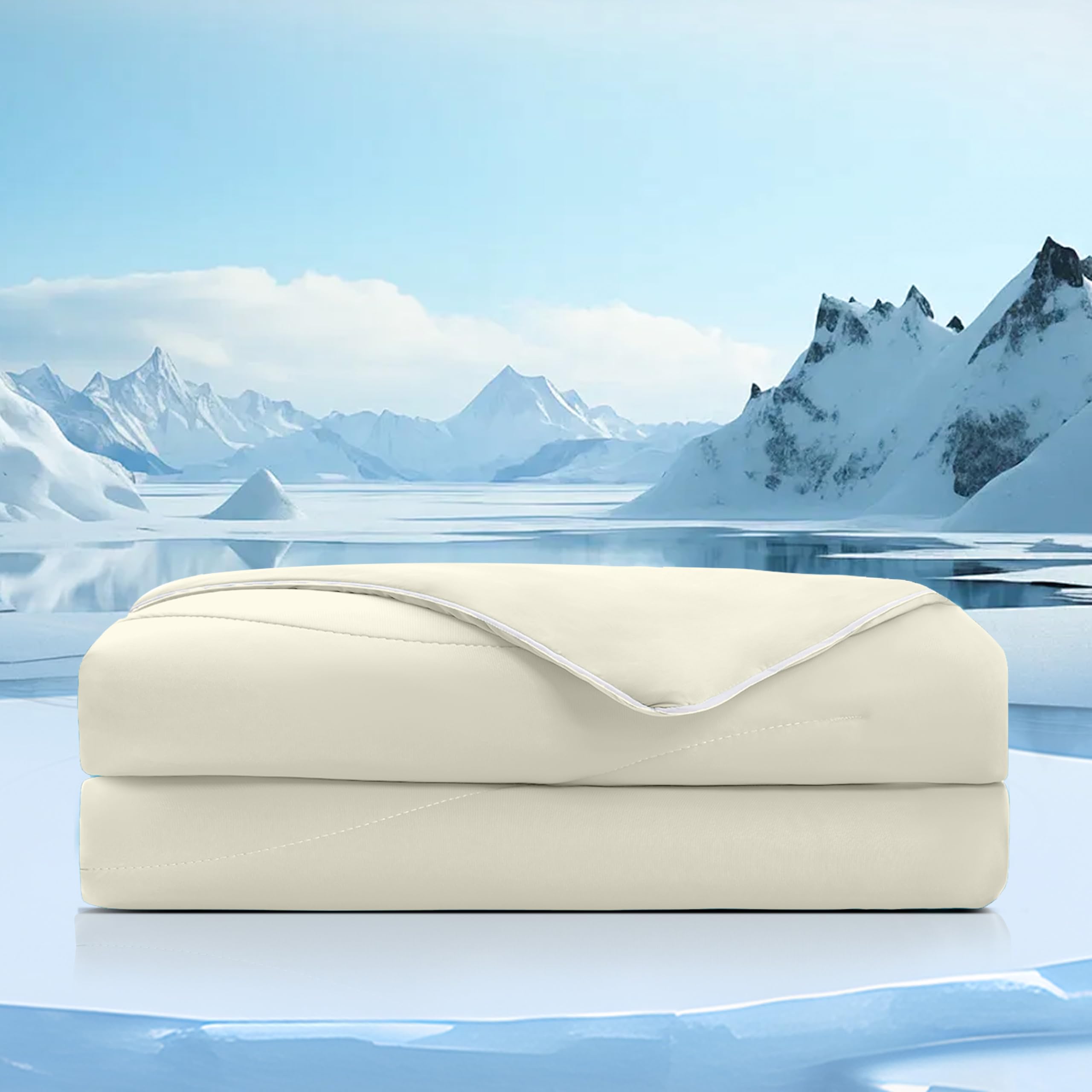 HOMELAB® BlueCool™ Cooling Comforter for Hot Sleepers, Night Sweats ...