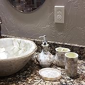 Amazon.com: Creative Scents Milano Bath Ensemble, 4 Piece Bathroom ...