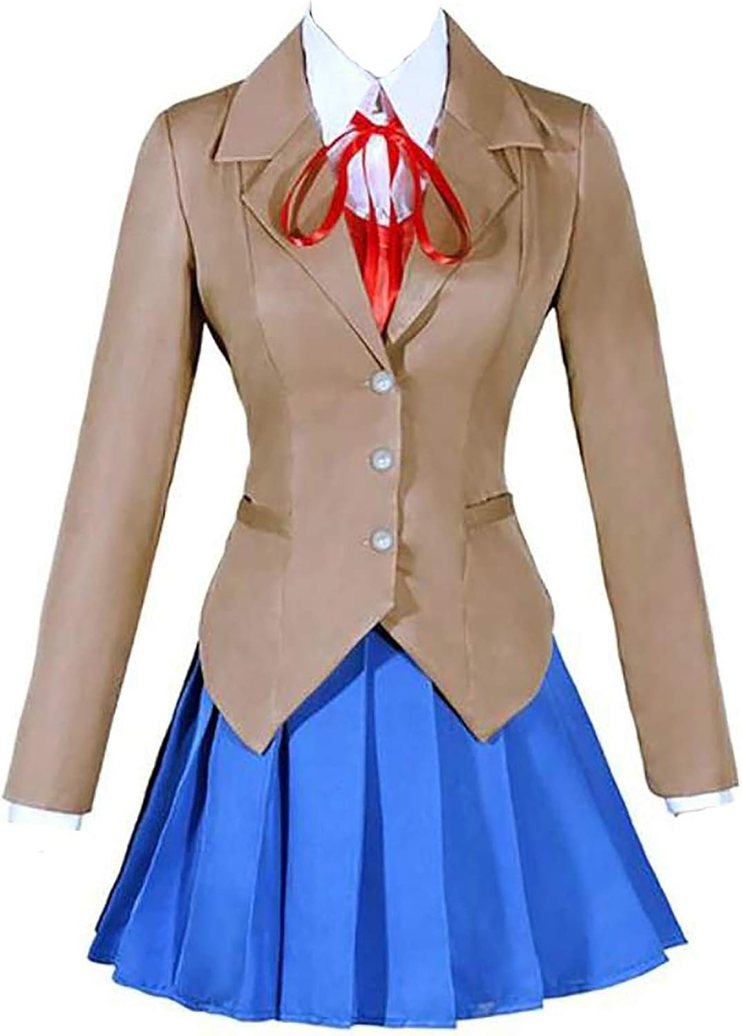 Anime Sayori Yuri Natsuki Monika Uniform Cosplay Costume DDLC School JK ...