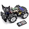 Adeept 4WD Omni-Directional Mecanum Wheels Robotic Car Kit Compatible ...