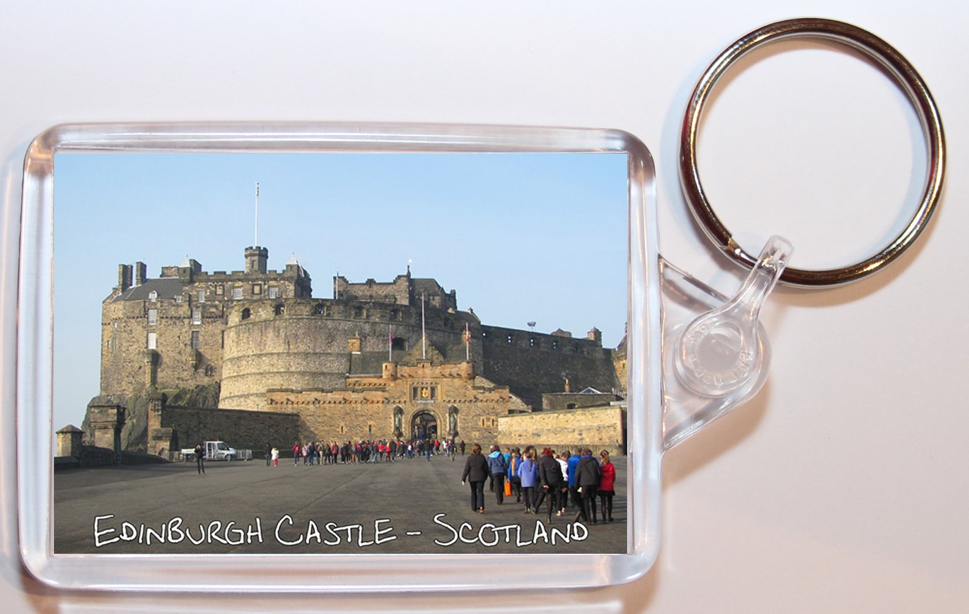 Edinburgh Castle - Scotland - Double Sided Large Keyring Gift/Present ...