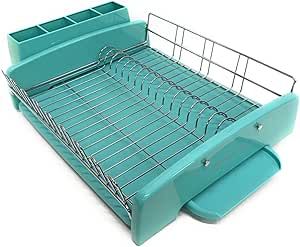 Amazon.com - KitchenAid 3PC Dish-Drying Rack Large Capacity Aqua Sky