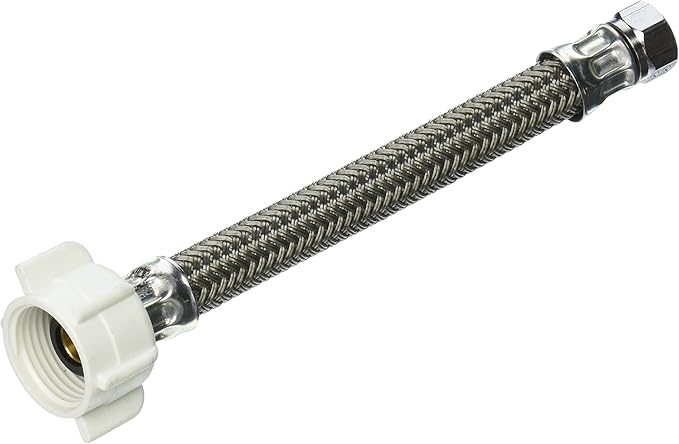 BrassCraft B1-6DL F 3/8" Compression x 7/8" Ballcock Nut x 6" Braided ...