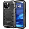 Amazon.com: Mitywah Waterproof Case for iPhone 14, Heavy Duty Shockproof Case with Built-in ...