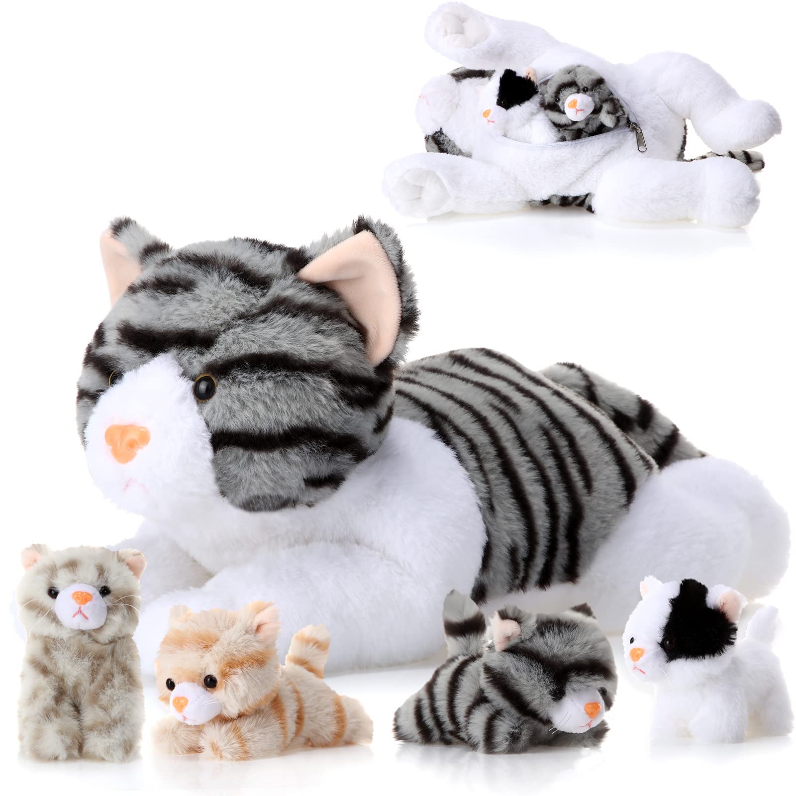 Mua Skylety 5 Pieces Cat Stuffed Animal with Babies Inside Mommy Cat ...