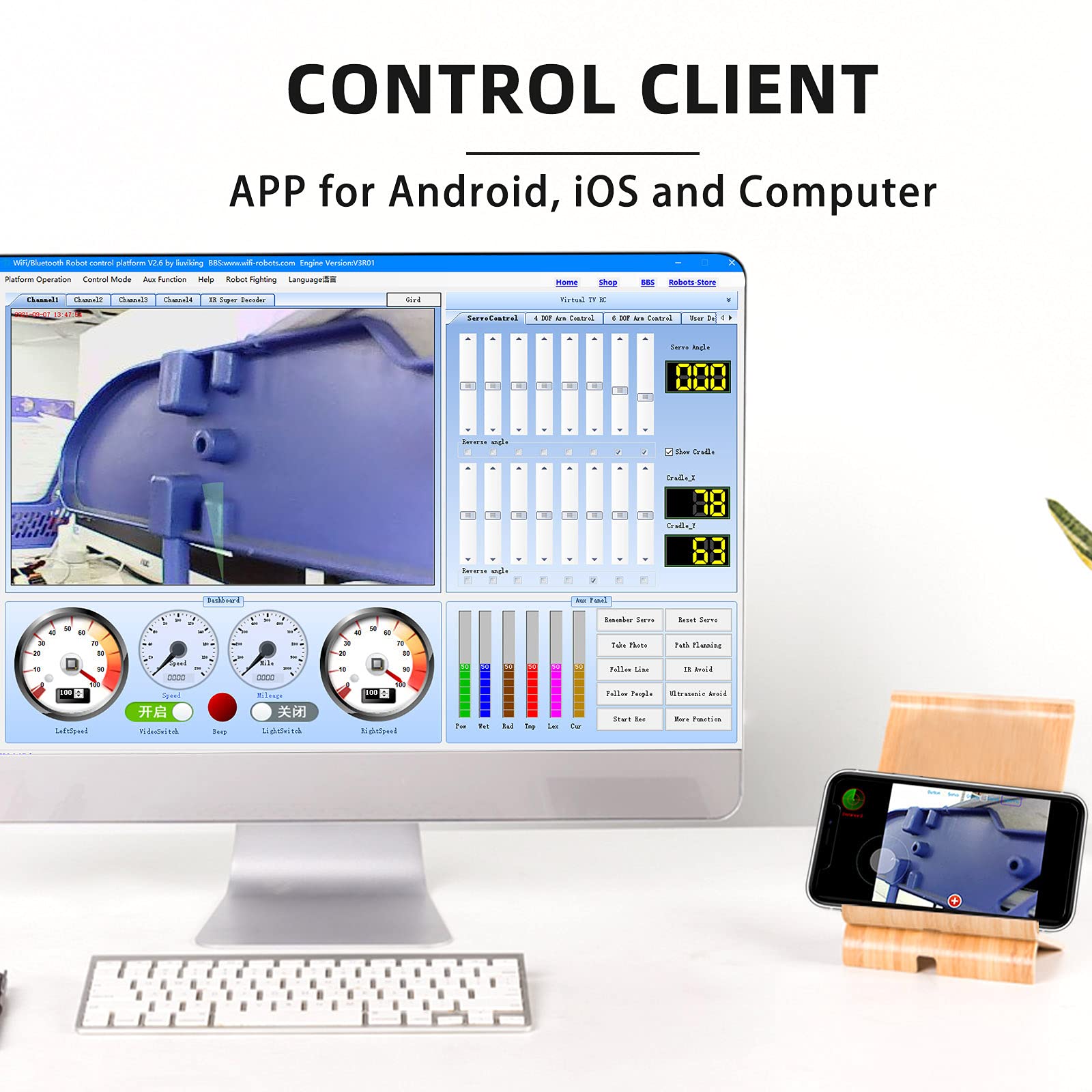 Mua xiaor Geek Ds Wifi Smart Robot Car Kit for Arduino UNO R3, Remote ...