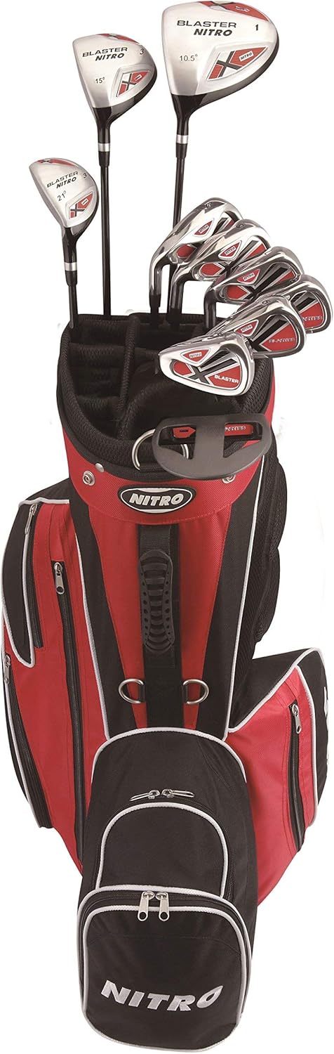 Amazon.com: Nitro Golf- LH Blaster 15 Piece Complete Set with Bag (Left ...