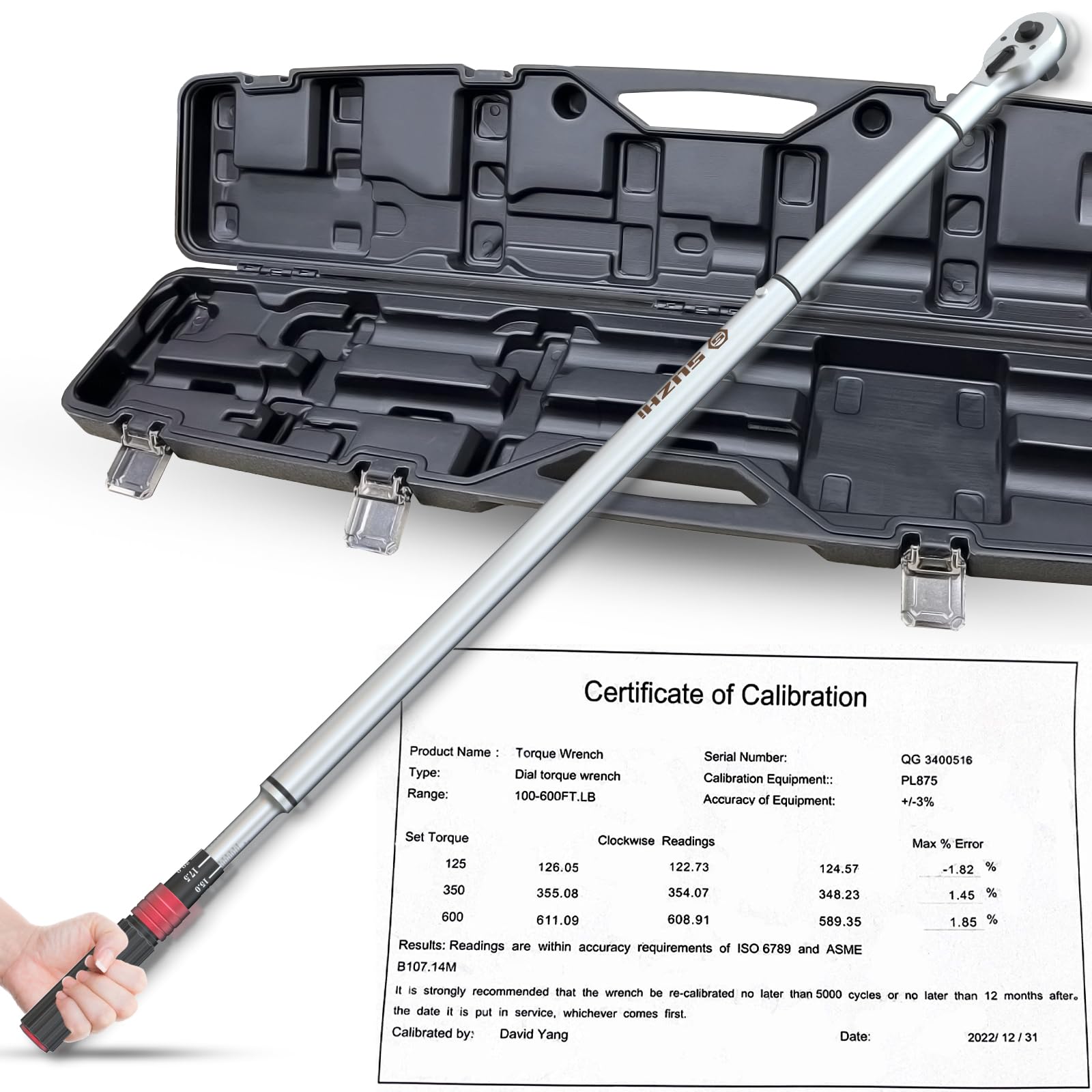 Mua Torque Wrench 3/4 inch Drive Click Torque Wrench 100-600 ft/lbs ...