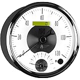 Amazon.com: Auto Meter 1290 Old Tyme White II 5" 8000 RPM / 120 mph ...