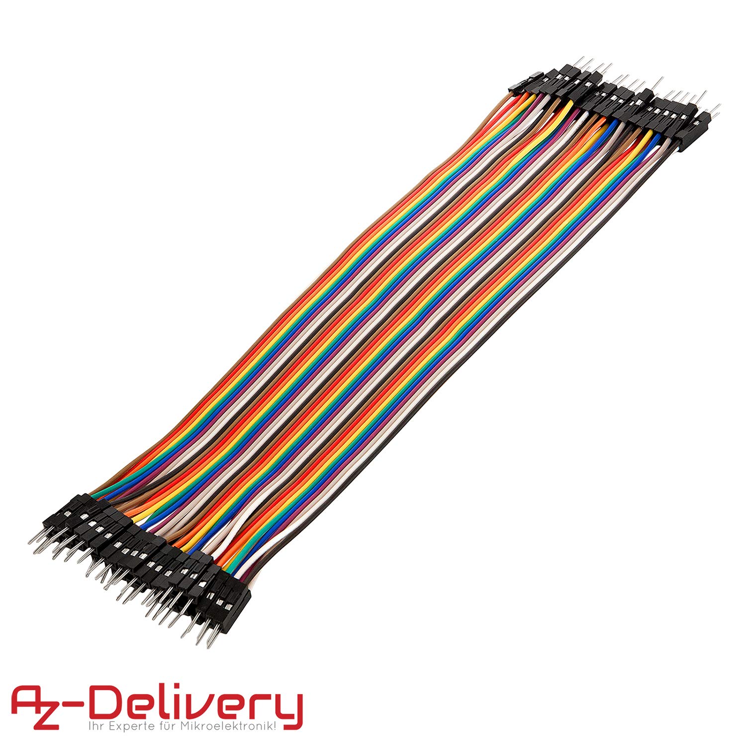 AZDelivery Jumper Wire Cable 40 pcs M2M compatible with Arduino and ...