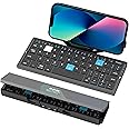 Amazon.com: Mini Foldable Bluetooth Keyboard with Magnetic Stand ...