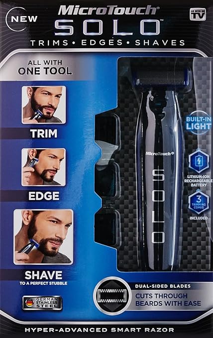 Microtouch Solo Review | Best Rechargeable Shaver, Trimmer and Edger