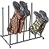 Wellington Boot Rack / Walking Boot Stand - Black - Metal - Indoor and ...