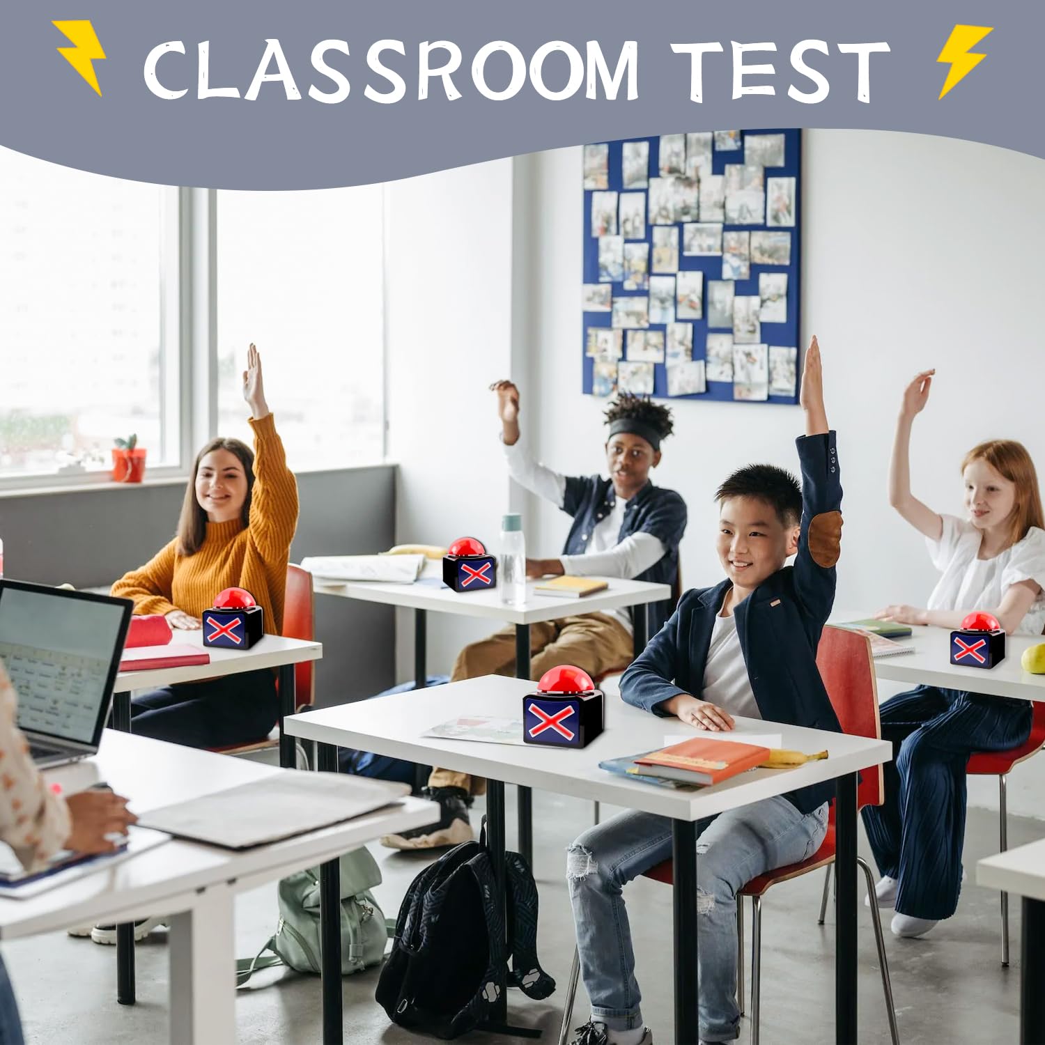 Mua BOSKEY Game Answer Buzzer Game Buzzer with Lights and Sound Snatch ...