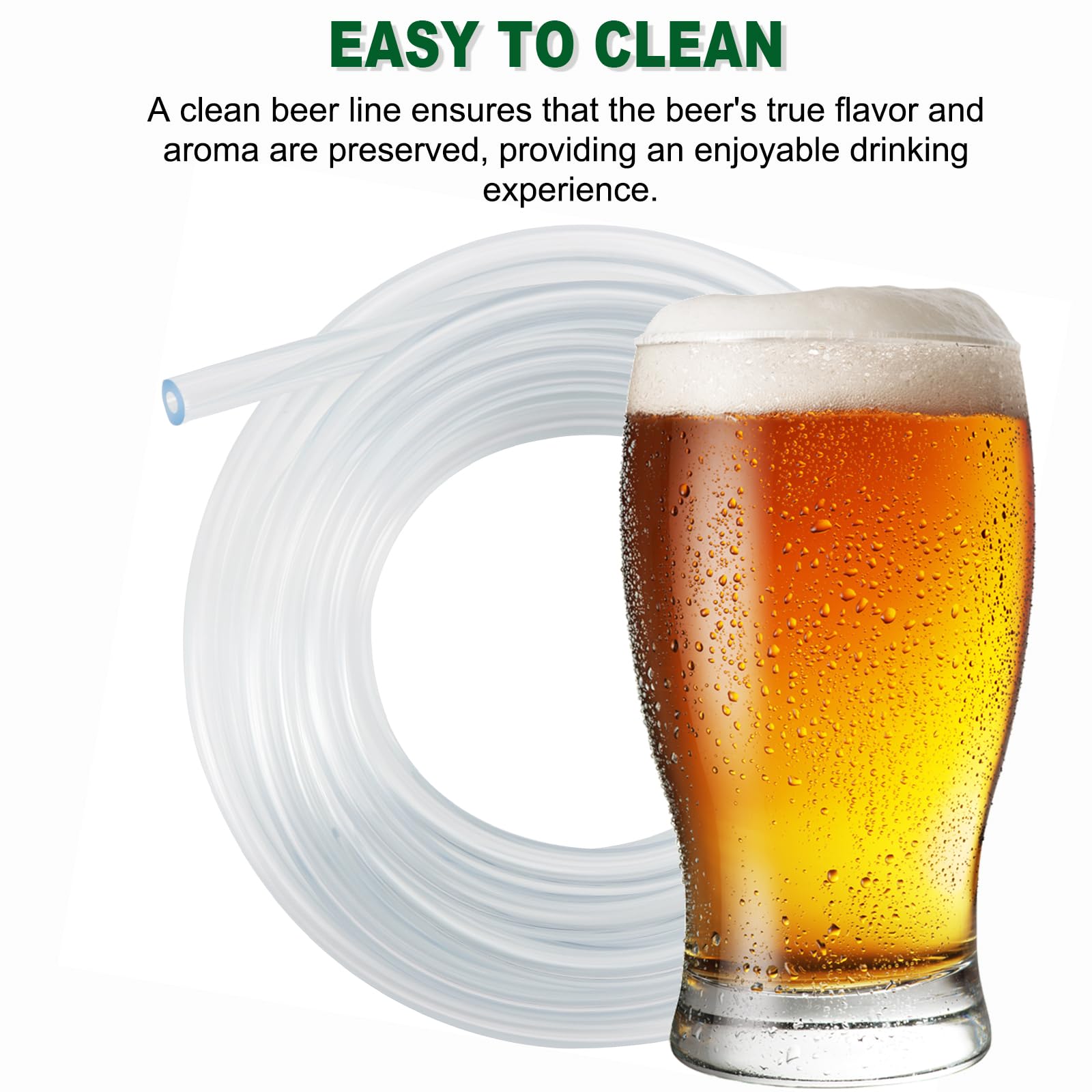 3/16 Kegerator Beer Line Tubing, Food Safe PVC Tubing For Kegerator ...