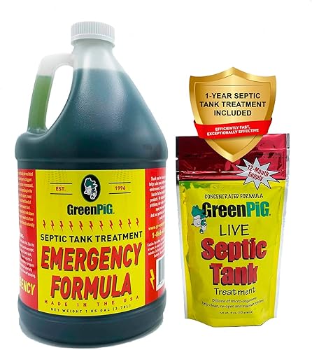 GREEN PIG Drain Field Cleaner, Septic Safe Drain Clog Remover ...