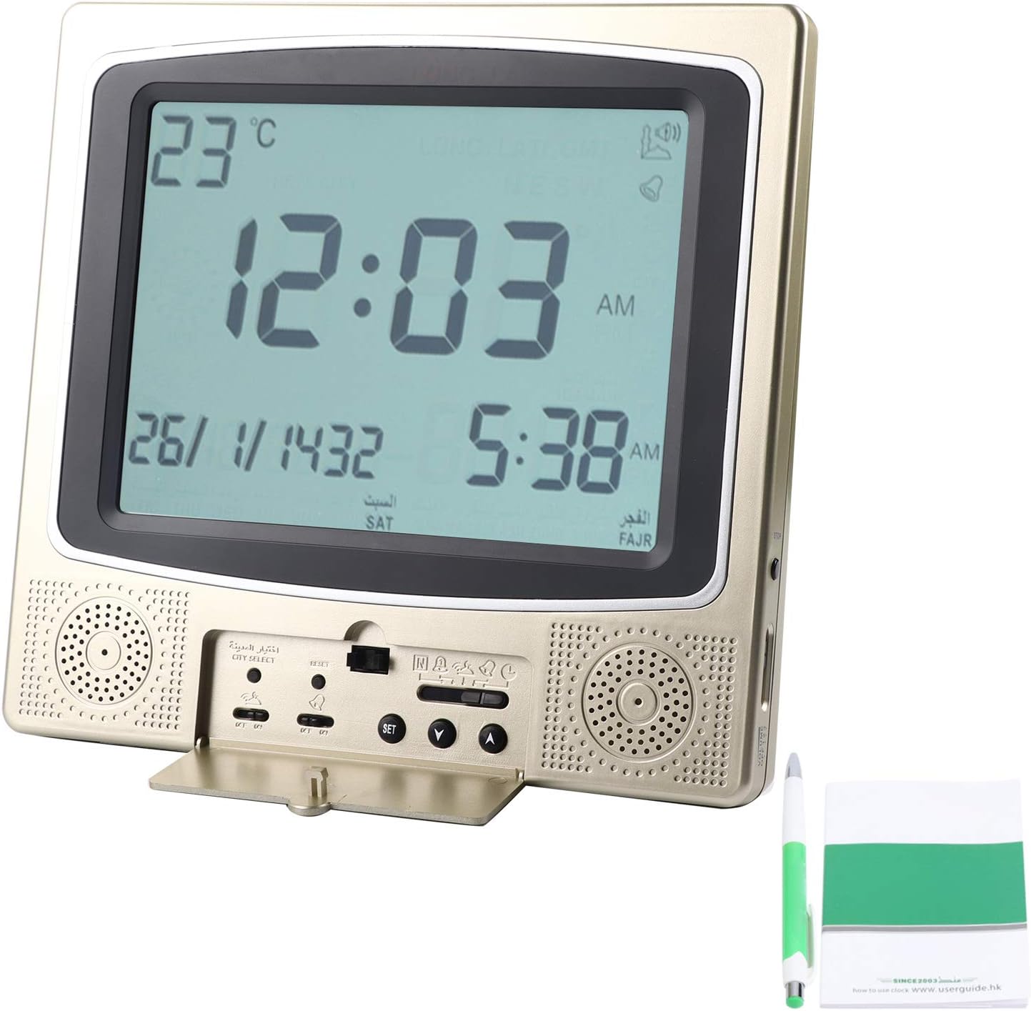 Islamic Azan Alarm Clock Automatic Muslim Mosque Digital Prayer Time ...