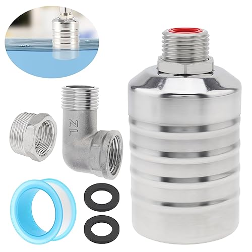 Float Valve, 304 Stainless Steel 1/2inch to 3/4inch Auto Fill Shut Off ...
