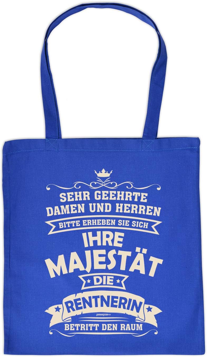 Rentnerin-Tasche Geschenk-Tasche - Stofftasche Motiv Rente/Ruhestand ...