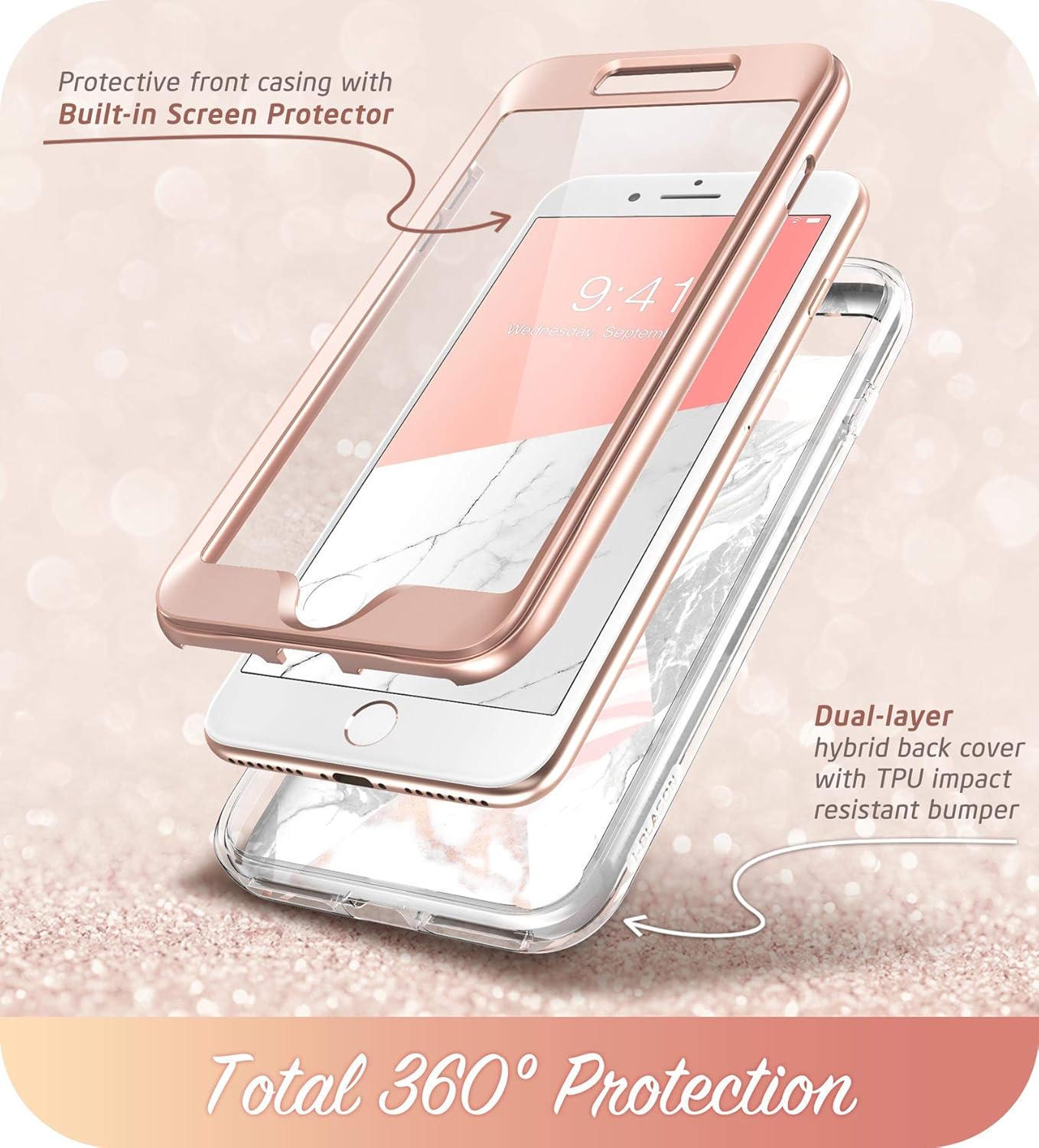 i-Blason For iPhone 7 Plus / iPhone 8 Plus, Full-Body Screen Case ...