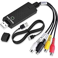 CARYWON Captura de Video USB 2.0 Captura de Video y Audio con Cable de Transferencia USB 2.0 ...