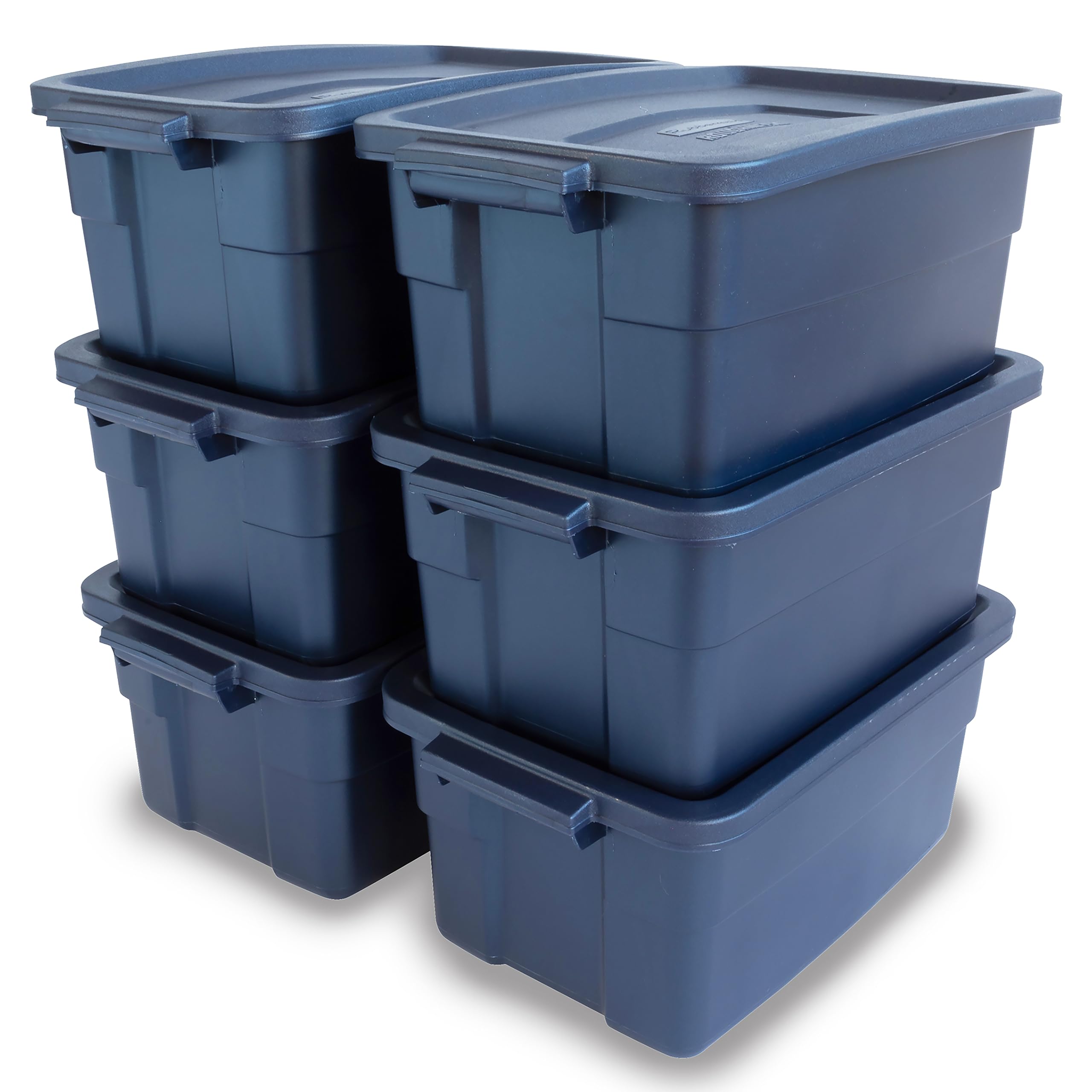Mua Rubbermaid Roughneck Tote 3 Gal, 6 Pack, Made in USA, Dark Indigo ...