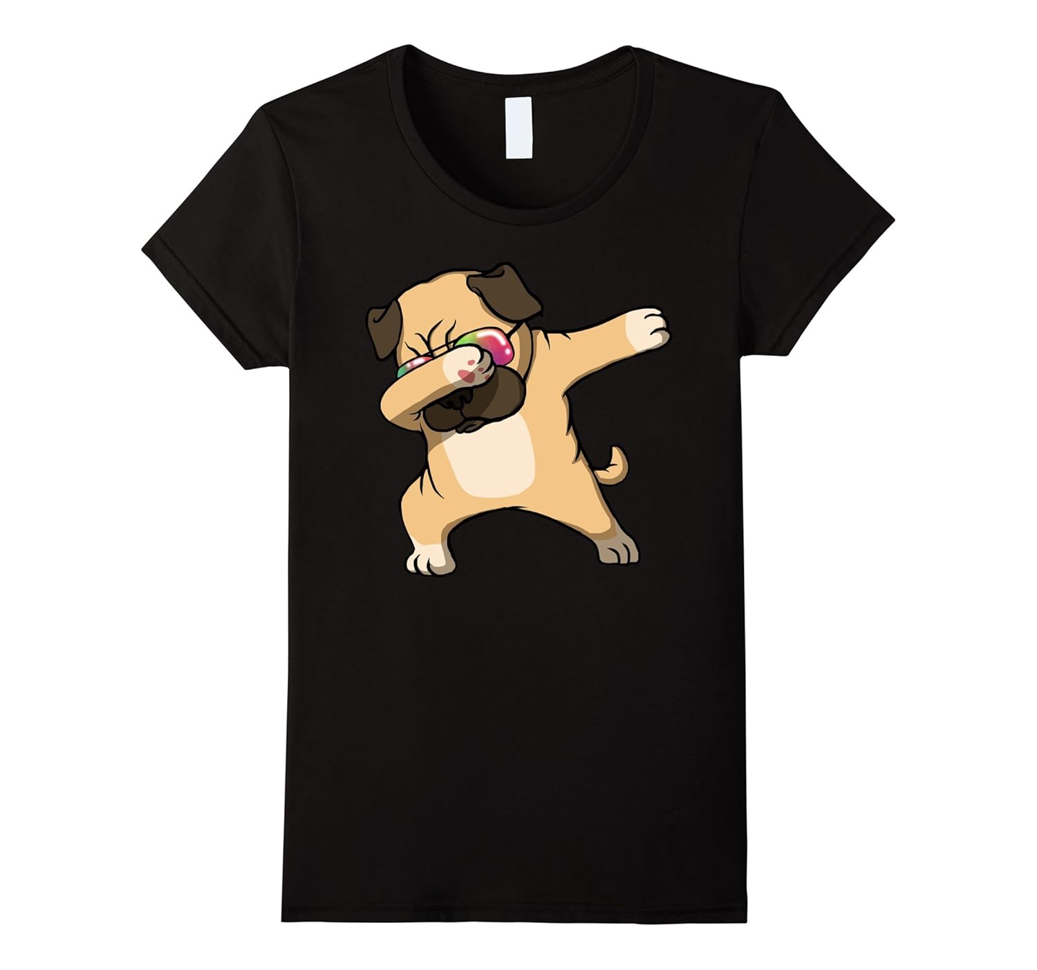 Dabbing Pug Shirt Cute Pug Dab Dance Gifts-4LVS