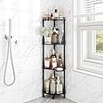 Amazon.com: ELYKEN Corner Shower Caddy Standing, 4 Tier Rustproof Metal Shower Organizer with ...