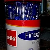 Cello Finegrip Ball Pen - 25 pens Jar (Blue): Amazon.in: Office Products
