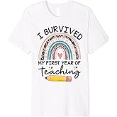 Amazon.com: Funny New Teacher I Survived My First Year Of Teaching T ...