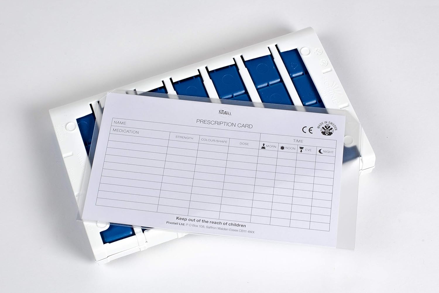 Pivotell Weekly Blue Pill Box Organiser – 7 Day (28 compartments / 4 ...