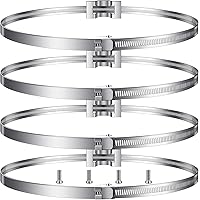 Oudain 4 Pack Sign Mounting Bracket for Larger Poles Adjustable Pole ...