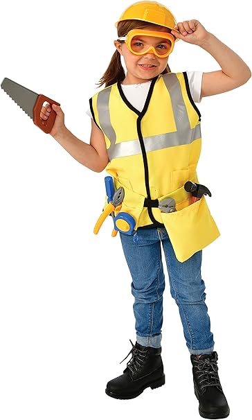Imagine by Rubie's Child's Construction Worker Dress Up Set, Medium ...