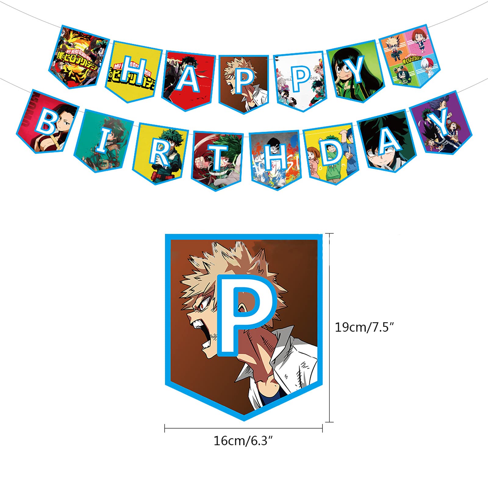 Mua My Hero Academia Birthday Decorations MHA Cake Decorations Supplies ...