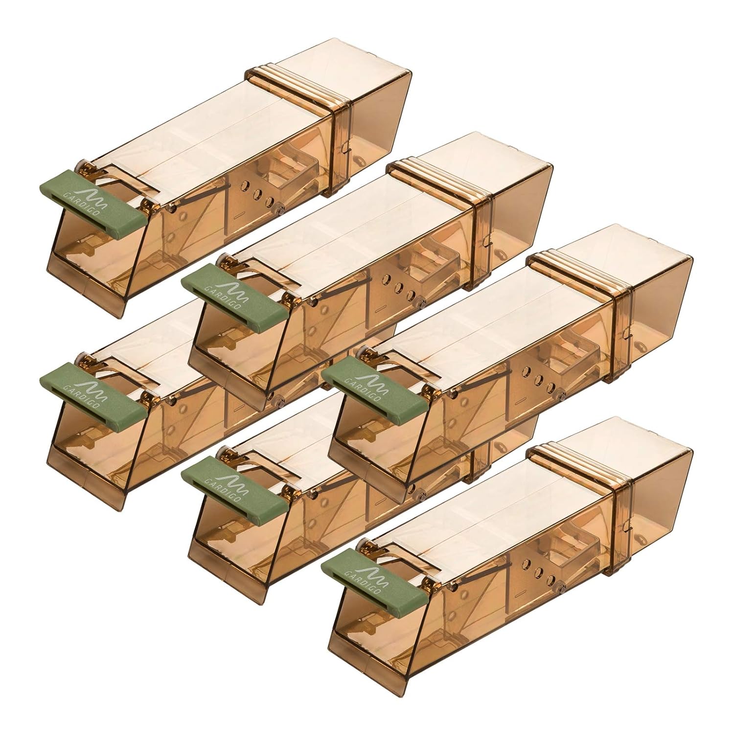 Gardigo Humane Mouse Trip-Trap Reusable No Kill Live Mice Capture 18 x ...