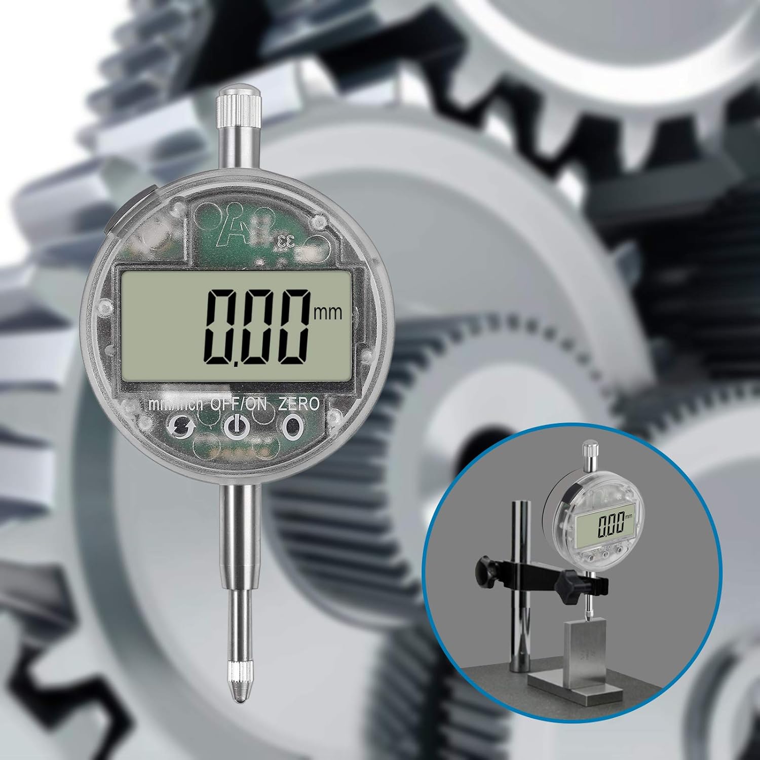 AUTOUTLET Touch Switch Digital Dial Indicator Metric Imperial Gauge ...