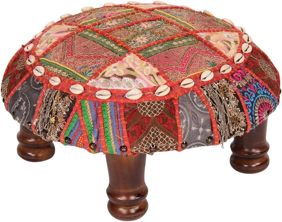 albena shop 72-104 Bayida orientalischer Hocker ø 40cm / H 15cm bunt ...