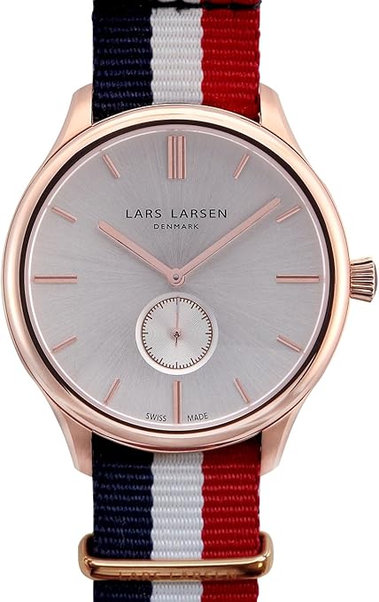 Lars Larsen Simon Men's Quartz Watch with Silver Dial Analogue Display ...
