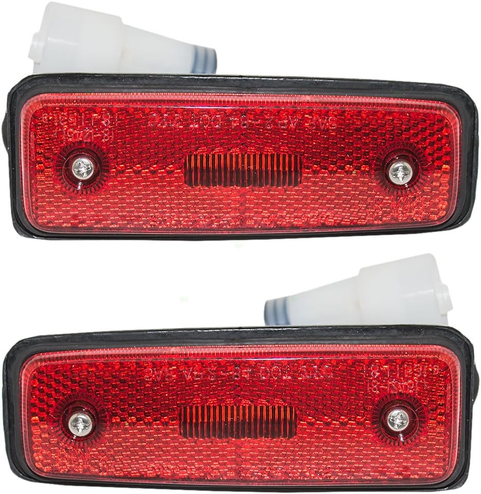 Amazon.com: Driver and Passenger Rear Signal Side Marker Lights Lamps ...