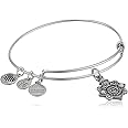 Amazon.com: Alex and Ani Womens Because I Love You, Friend Charm Bangle Bracelet, Rafaelian ...
