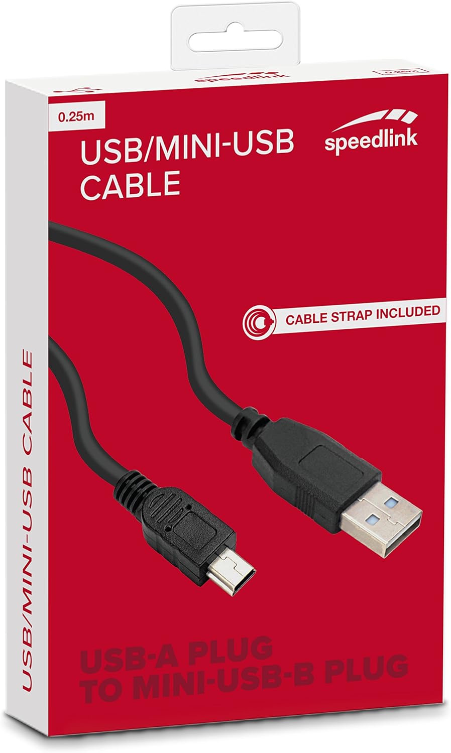 Speedlink Cable HQ – USB A to Mini B – USB cable – Retractable – 0.21 m ...